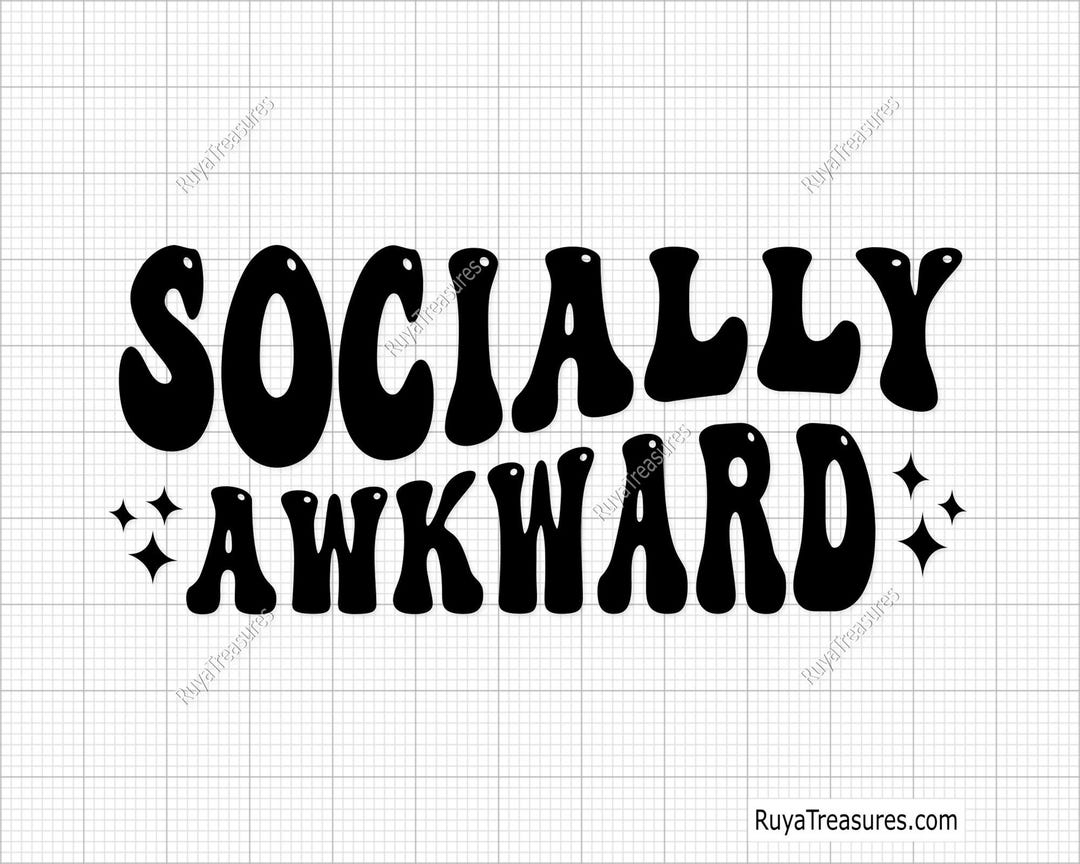 Socially Awkward Svg, Introvert Svg, Funny Quote Svg, Social Anxiety ...