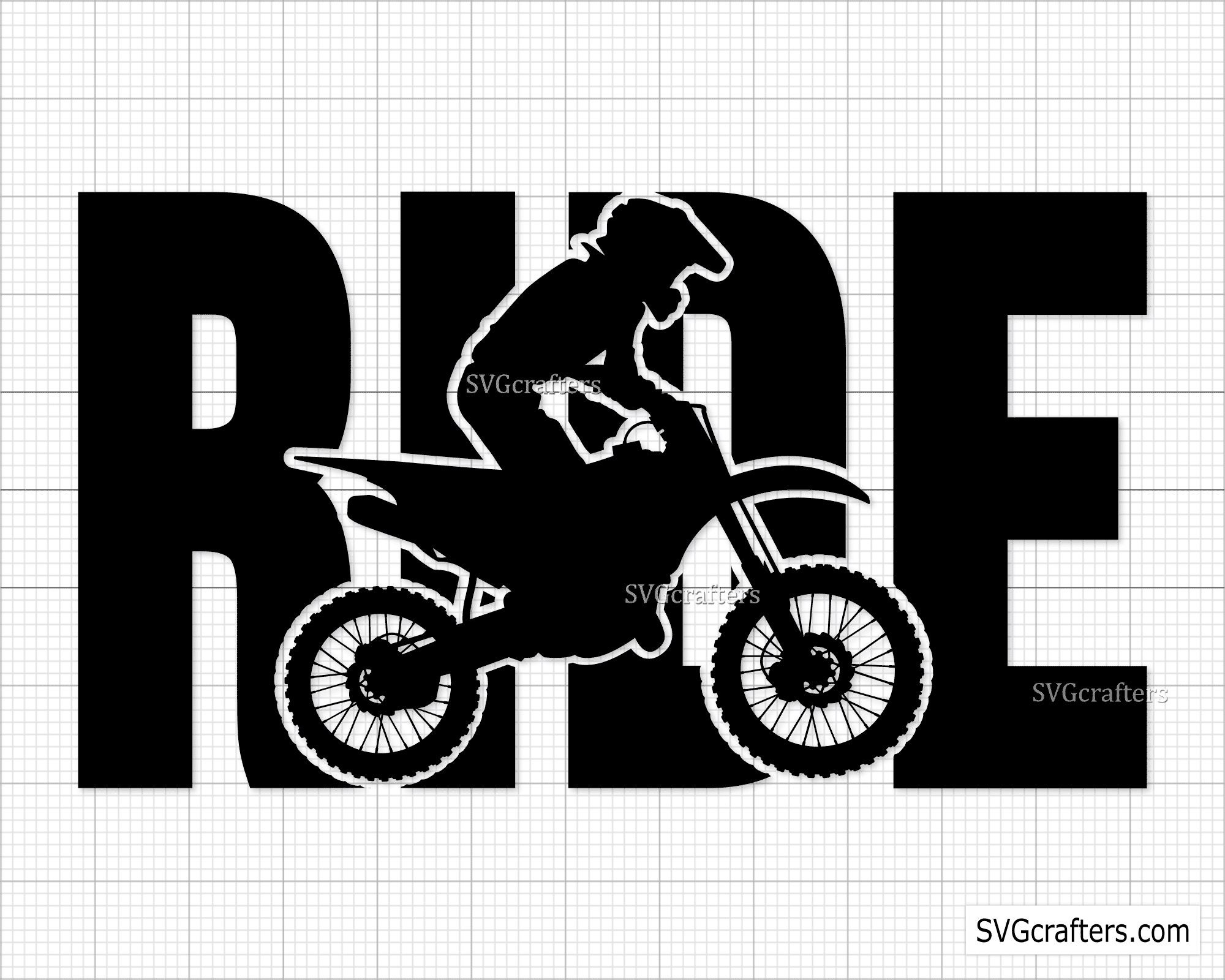 Ride Motocross Svg Motorcycle Svg Dirt Bike Svg Racing Svg - Etsy