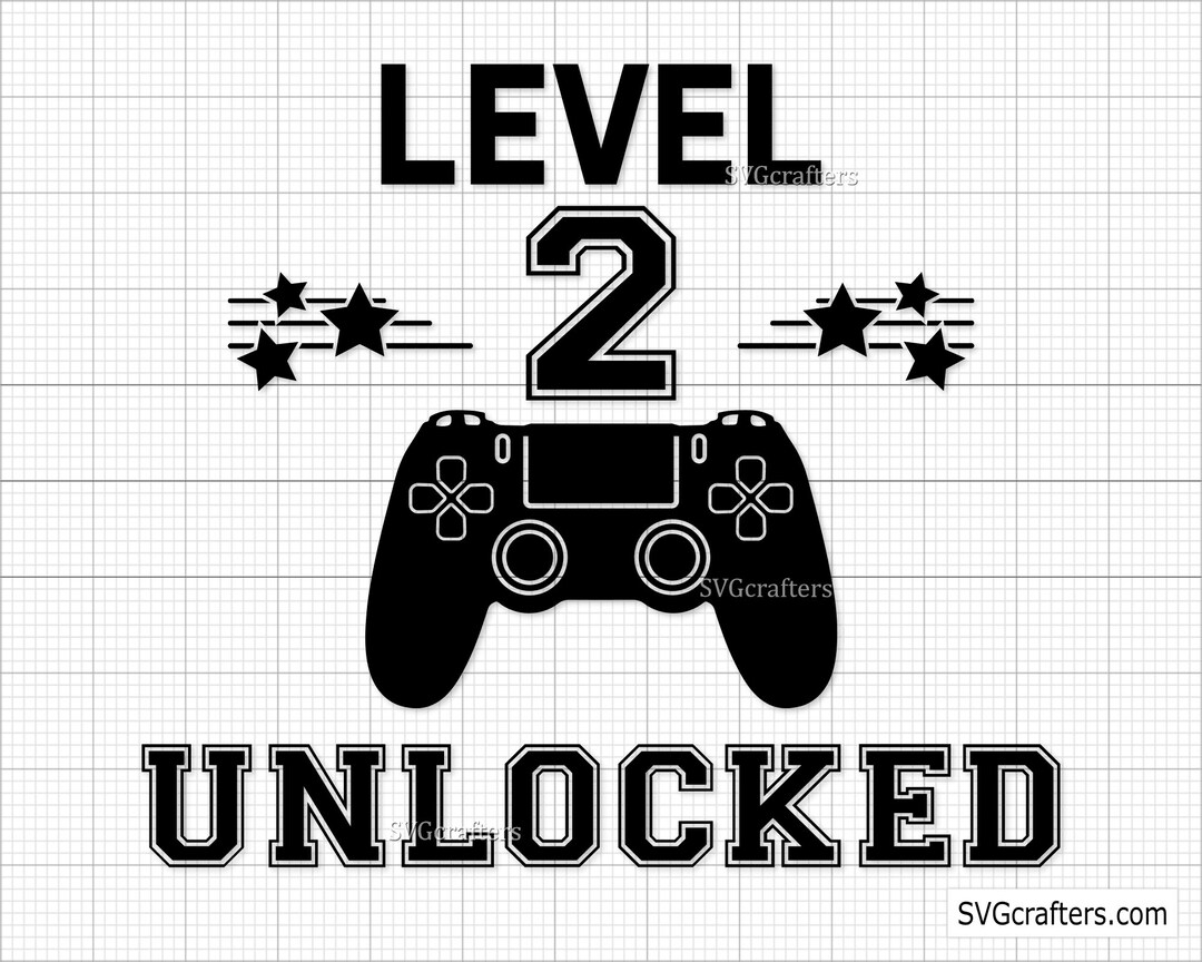 Level 2 Unlocked Svg 2nd Birthday Svg My 2nd Birthday Svg - Etsy