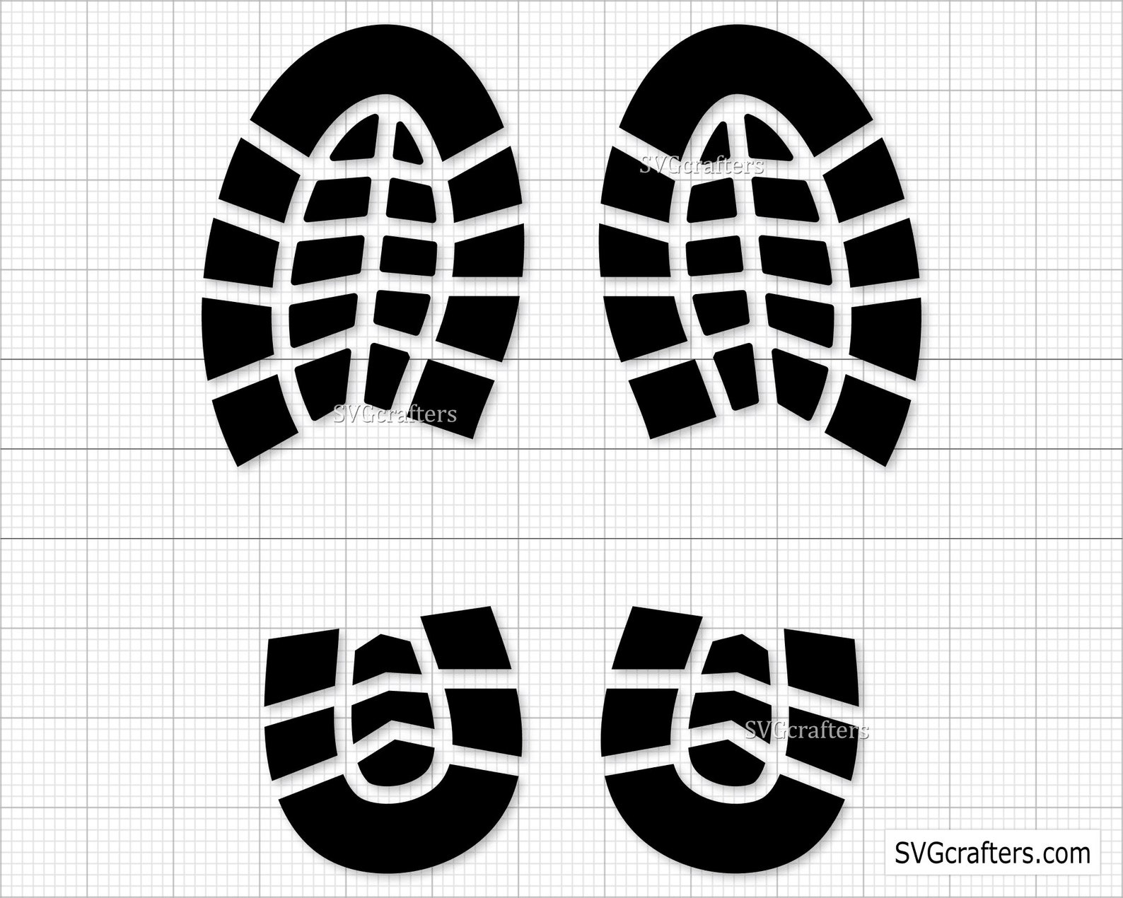 Boot print svg footprint svg shoe print svg santa footprint | Etsy