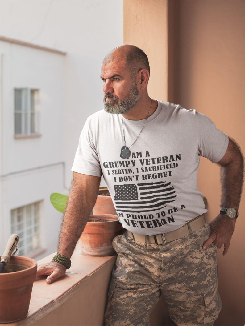 I Am A Grumpy Veteran Svg, Veteran Svg, Military Svg, Patriotic Svg ...