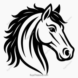 Horse Head Svg, Horseshoe Svg Files, Horse Head Cut Files, Horse Head ...