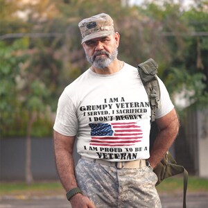 I Am A Grumpy Veteran Svg, Veteran Svg, Military Svg, Patriotic Svg ...