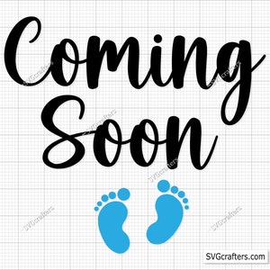 Baby Coming Soon Svg Png, Pregnancy Announcement Svg, Pregnancy Svg ...