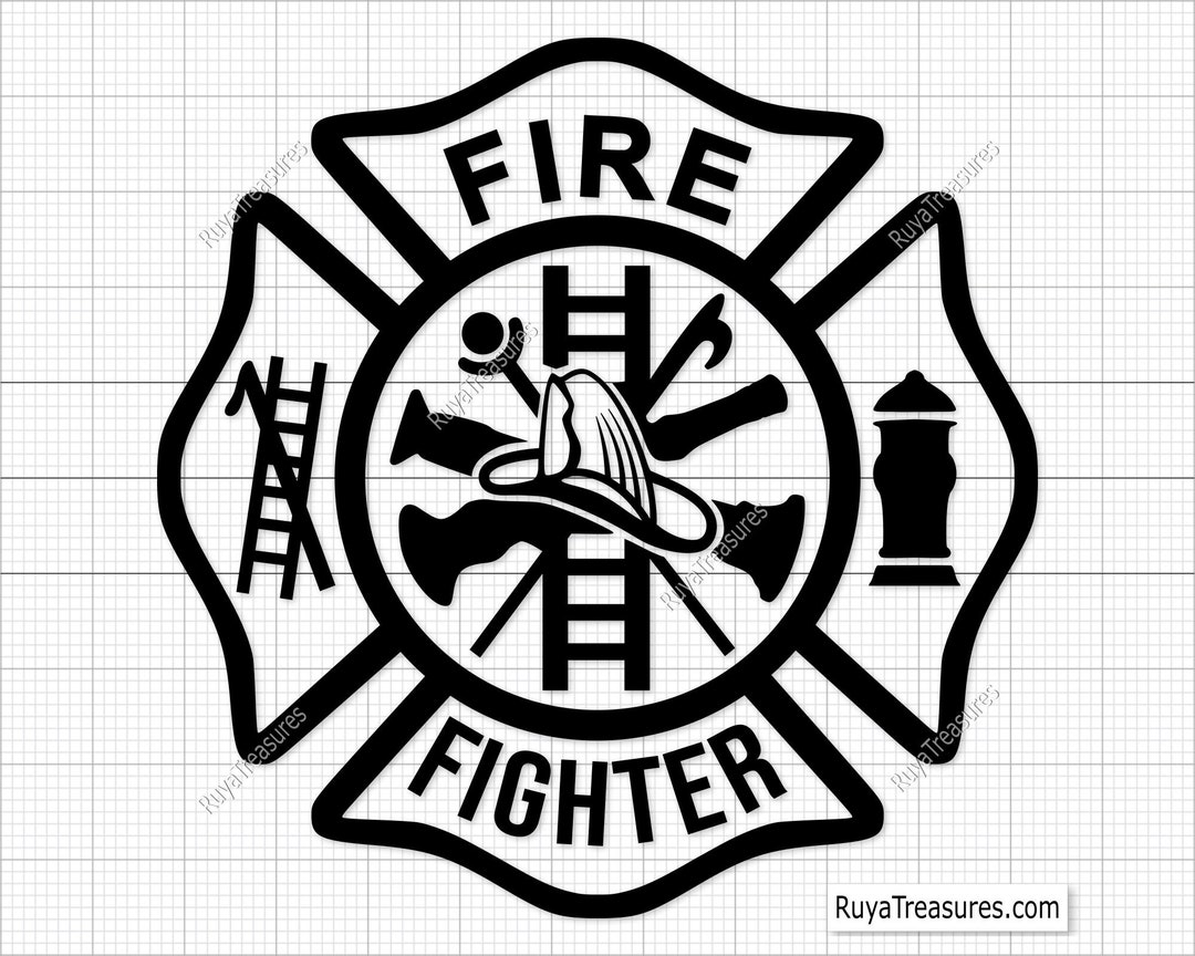 Fire Fighter Emblem Badge Svg Png, Fire Dept Svg Pngfirefighter Svg ...