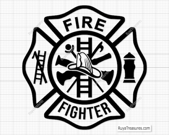 Fireman Badge Logo FIREMAN FIREFIGHTER / RESCUE EMT FIRE DEPT METAL