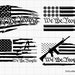 American Gun Flag Svg, Rifle Flag Svg, Guns Svg, 2nd Amendment Svg ...