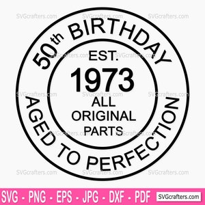 50th Birthday SVG Official Member the Old Balls Club Est - Etsy
