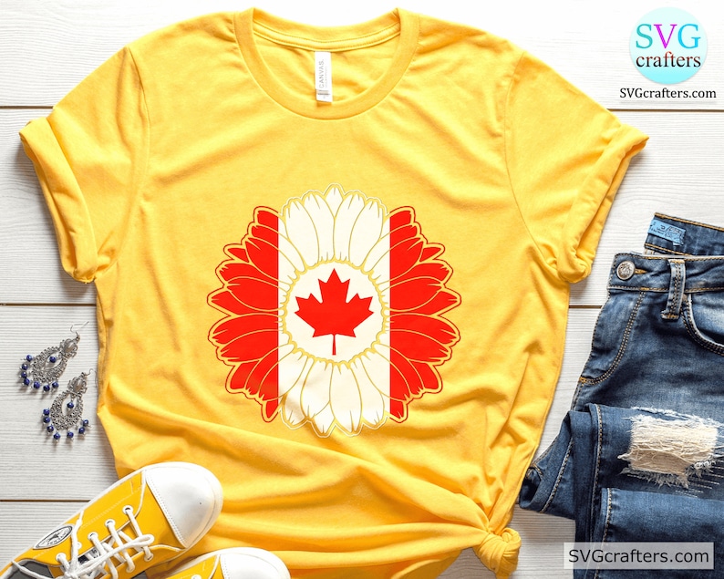 Canada Sunflower Svg, Canada Svg, Canada Mom Svg, Canadian Woman Svg ...