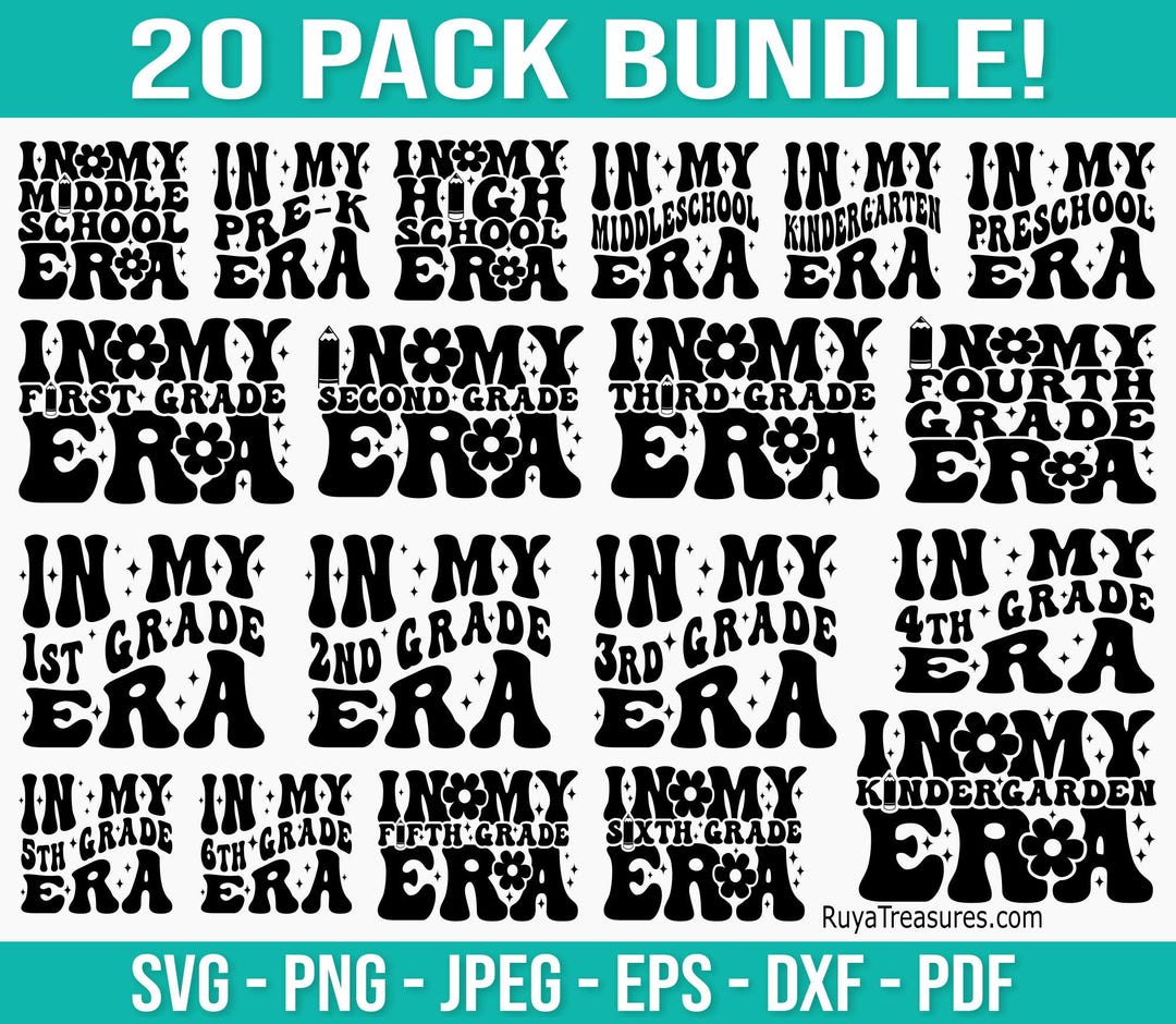 In My Teacher Era Svg Bundle, Teacher Era Svg, Back to School Svg ...