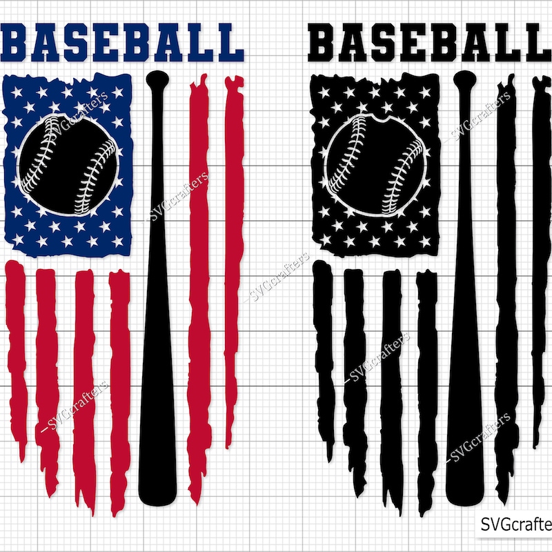 Baseball Flag Svg - Etsy