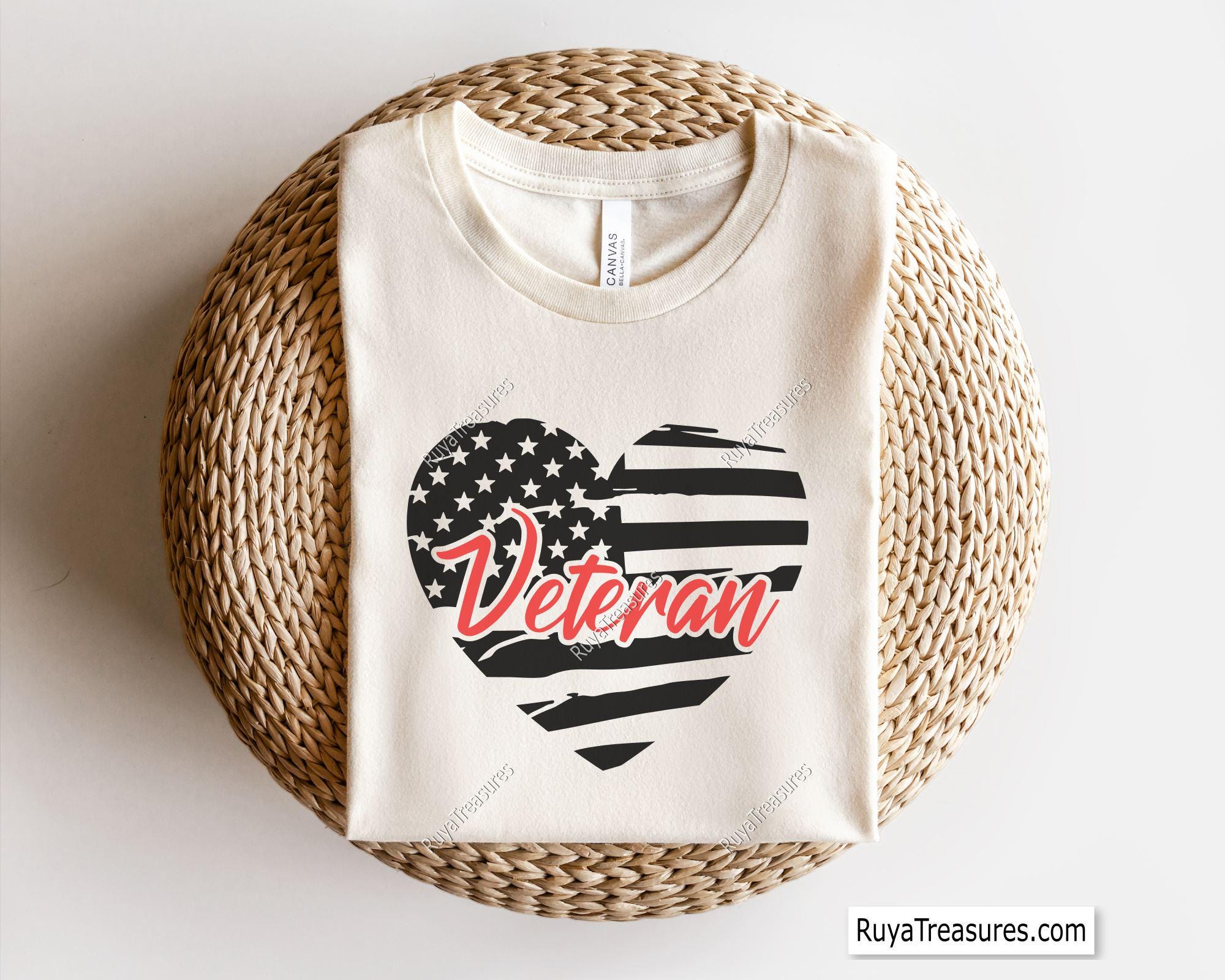 Veteran Heart Flag Svg, Military Heart Svg, Patriotic Flag Svg, Army ...