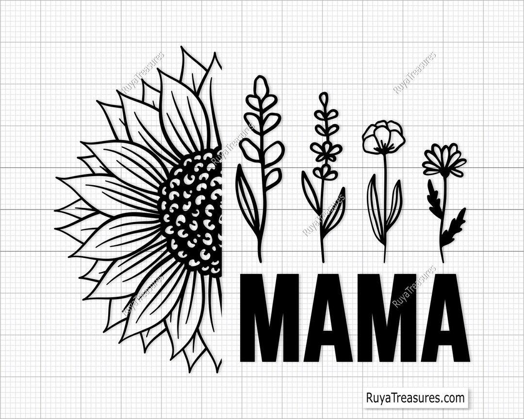 Mama Sunflower Svg Png, Mom Svg Png, Mom Vibes Svg, Mom Life Svg ...