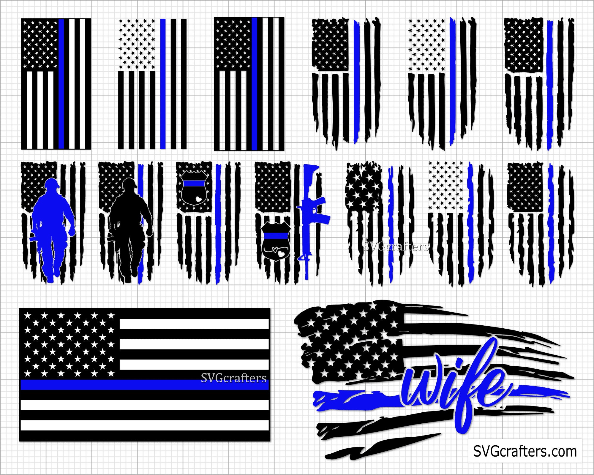 Police Svg, Back the Blue Svg, Thin Blue Line Svg, Police Officer Svg ...