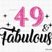 49th Birthday Svg Png, 49th Svg, Aged to Perfection Svg, 49 and ...