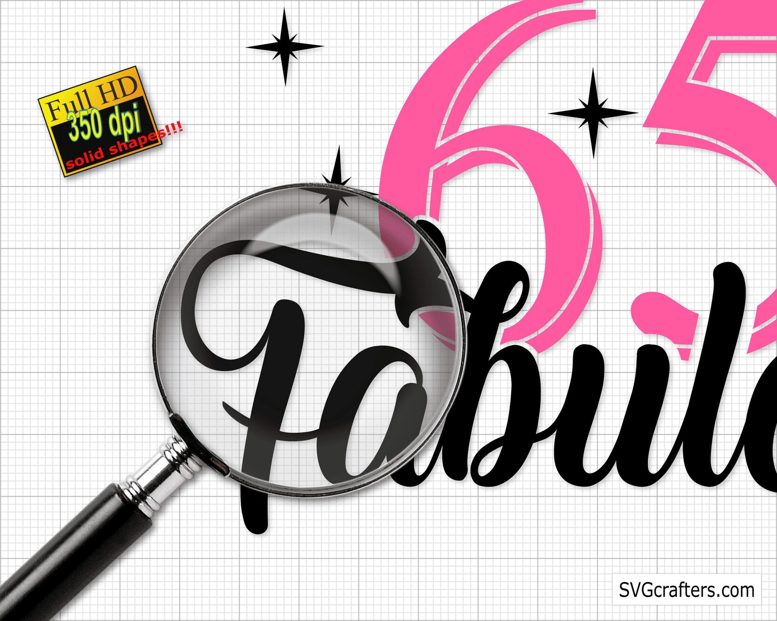 65th Birthday Svg 65 and Fabulous Svg Sixty Five Svg 65th | Etsy