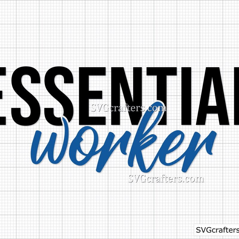 Essential Worker Svg - Etsy