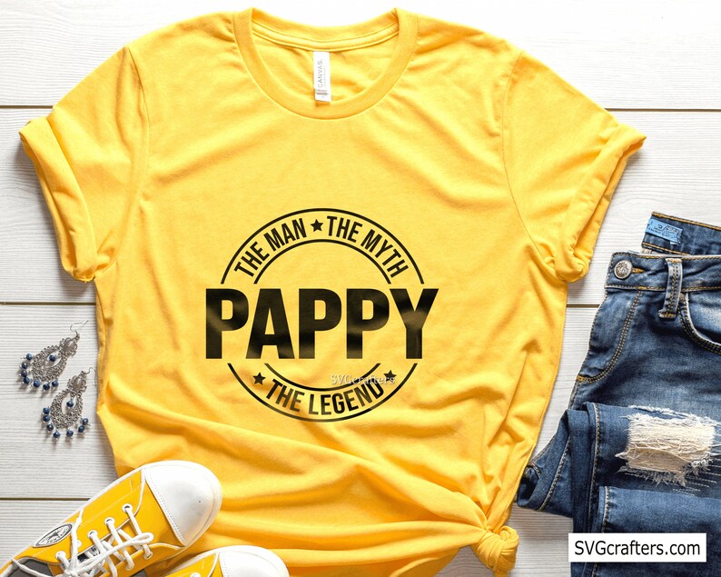 Pappy the Man the Myth the Legend Svg Grandpa Svg - Etsy