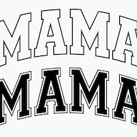 Mama Cheetah Block Letters Digital File PNG - Etsy