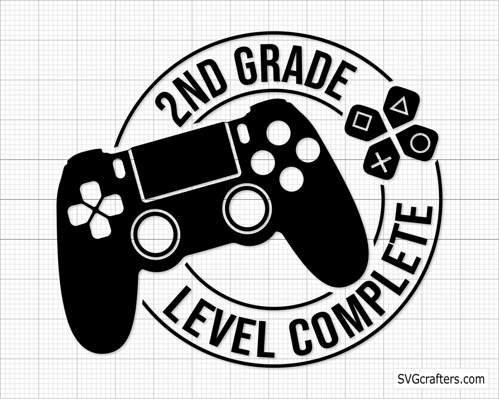 2nd Grade Level Complete Svg 2nd Grade Svg Second Grade Svg Etsy