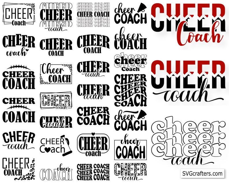 Cheer Coach Svg Cheerleader Svg Cheerleading Svg Game Day - Etsy