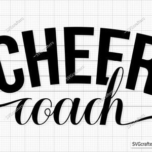 Cheer Coach Svg , Cheerleader Svg, Cheerleading Svg, Game Day Svg ...