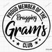 Proud Member of the Bragging Grams Club Svg, Badass Mom Svg, Cool Moms ...