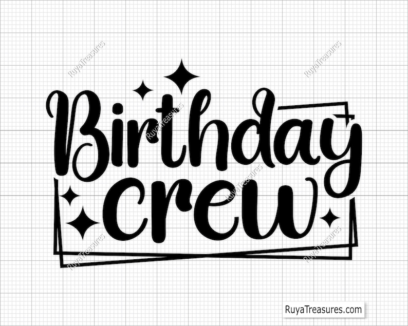 Birthday Crew Svg, Birthday Girl Svg, Birthday Party Svg, Happy ...
