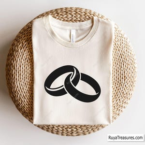 Wedding Rings Svg, Interlocking Rings Svg, Marriage Symbol Svg, Wedding ...