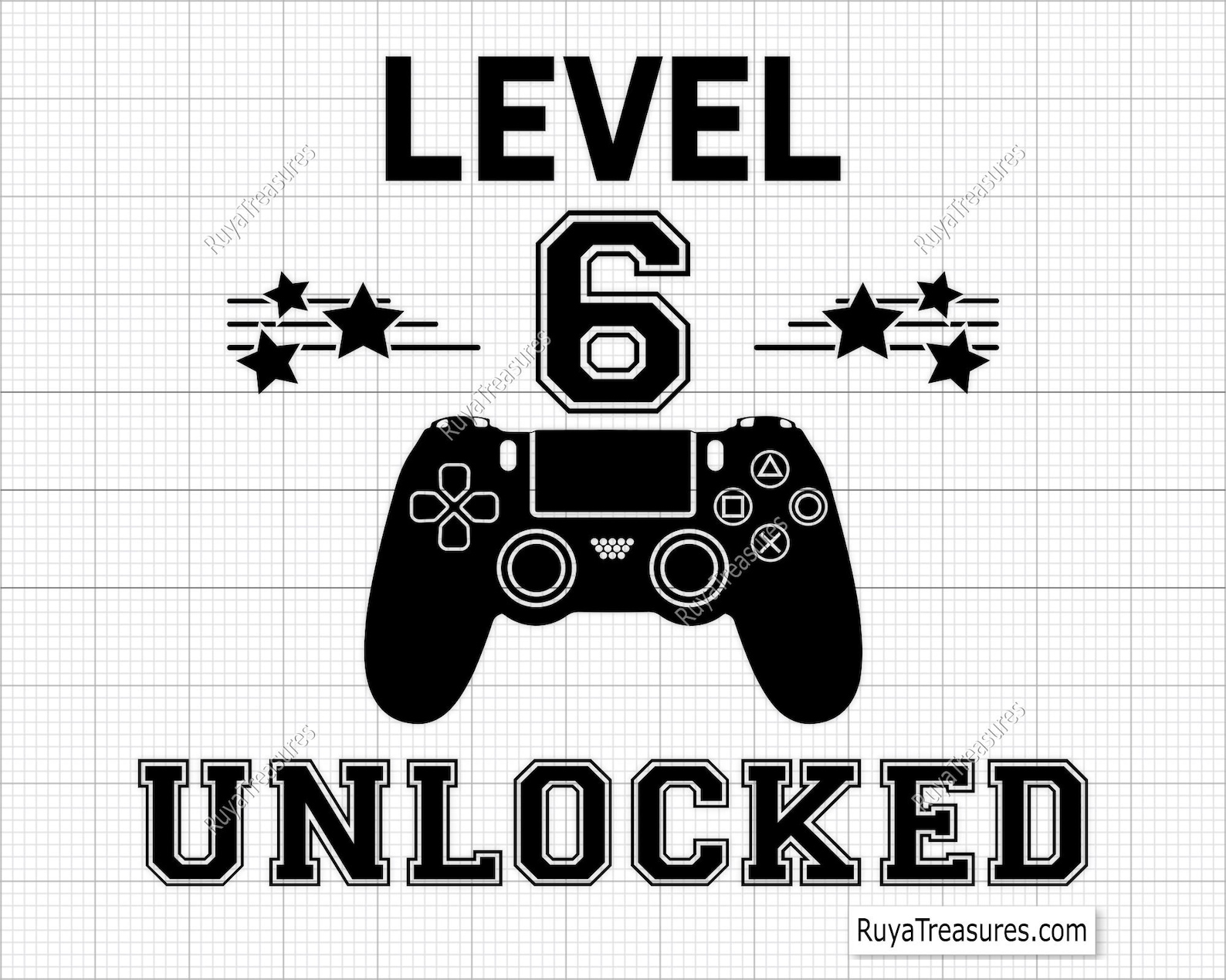 Level 6 Unlocked Svg, 6th Birthday Svg, My 6th Birthday Svg, Sixth ...
