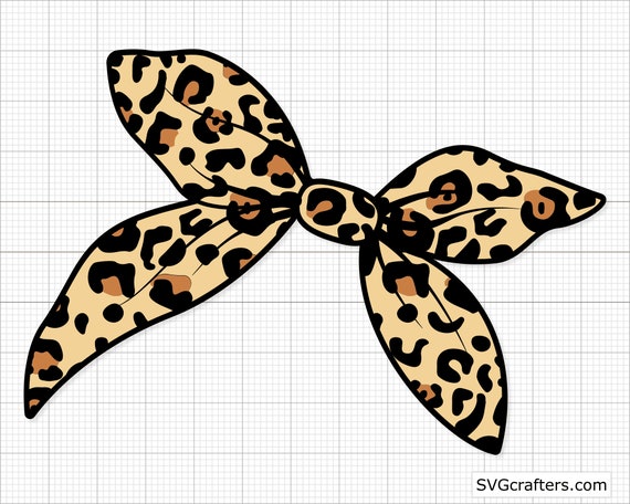 Leopard Headband Svg Bandana Svg Bow Svg Bandana Etsy