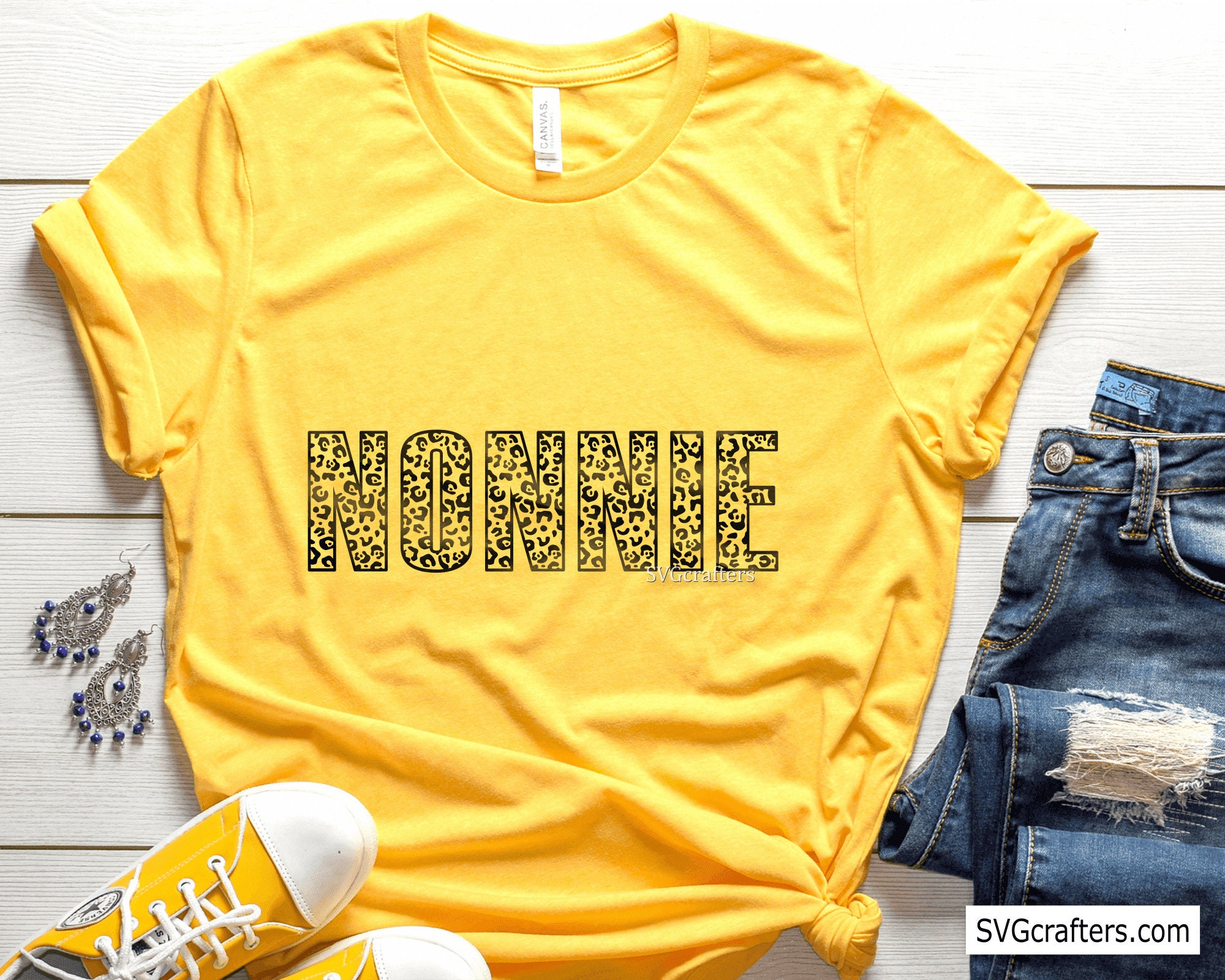 Leopard Nonnie Svg Png Nana Svg Grandma Svg Granny Svg - Etsy