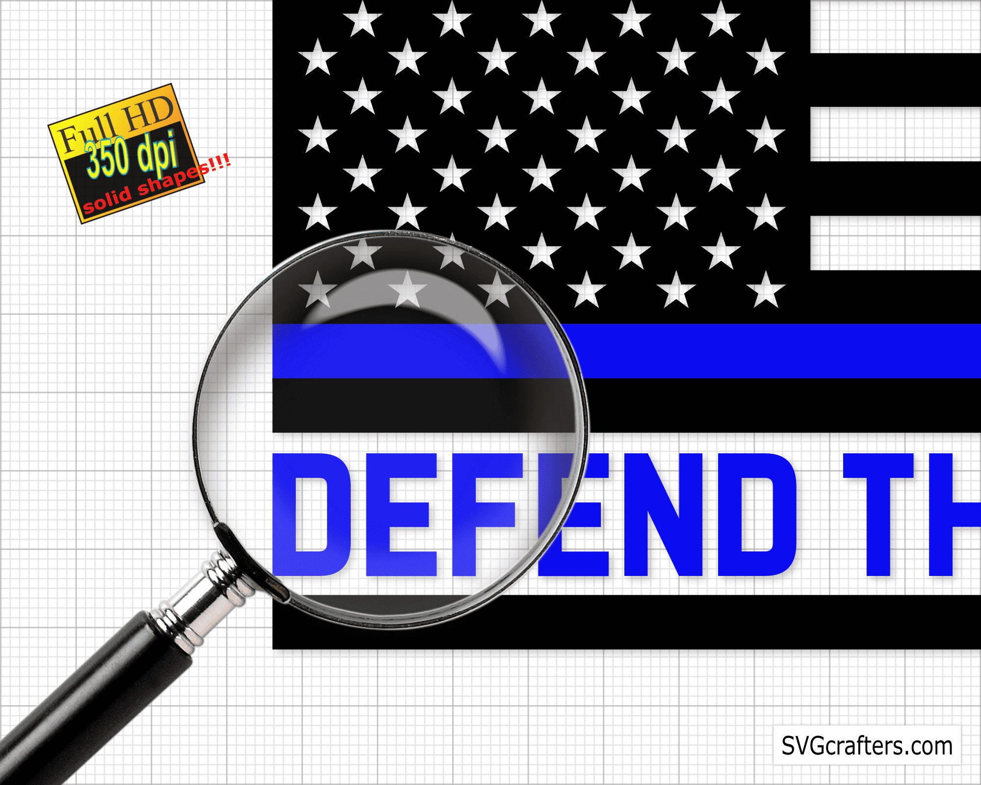 Defend the Police Svg Png, Police Svg, Back the Blue Svg, Thin Blue ...