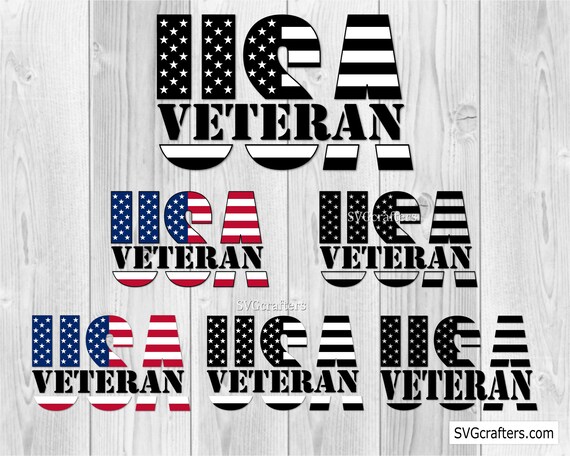 USA Veteran American Flag Svg Veteran Svg Military Svg - Etsy