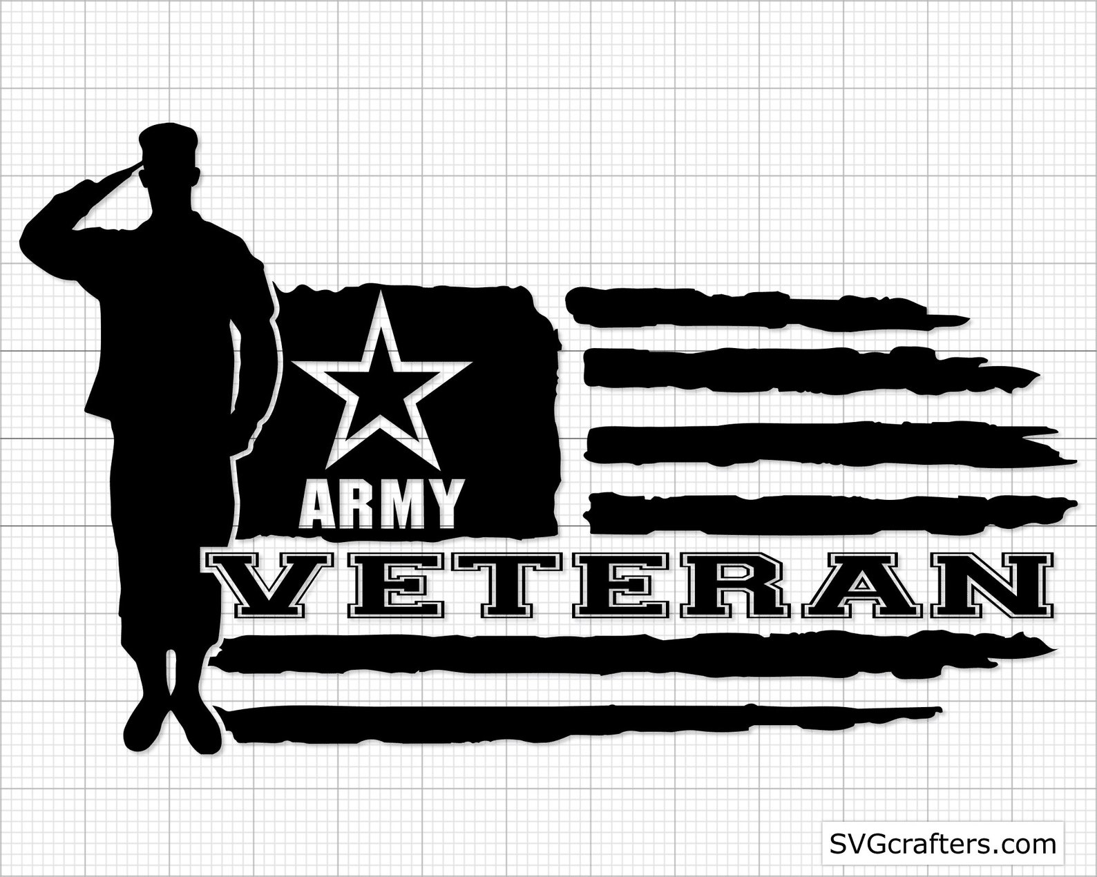 Veteran svg military svg patriotic svg veteran png soldier | Etsy