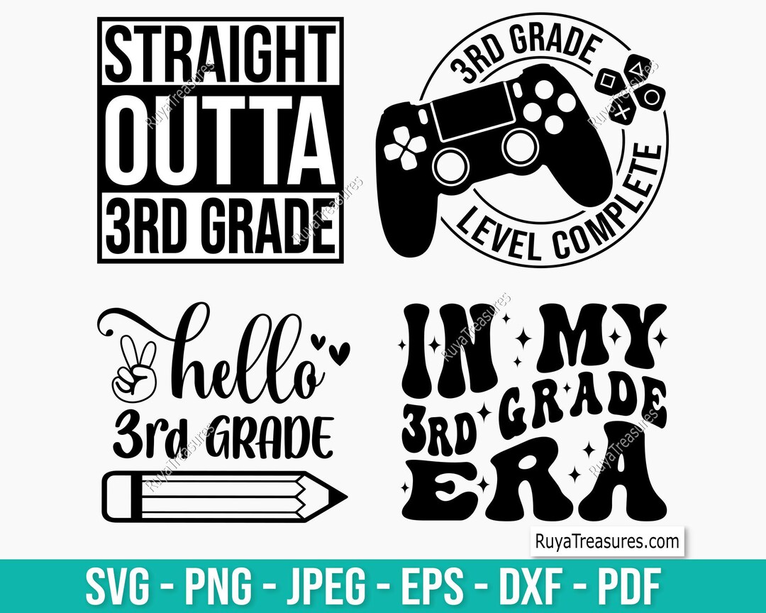 3rd Grade Level Complete Svg, 3rd Grade Svg, Third Grade Svg, Back to ...