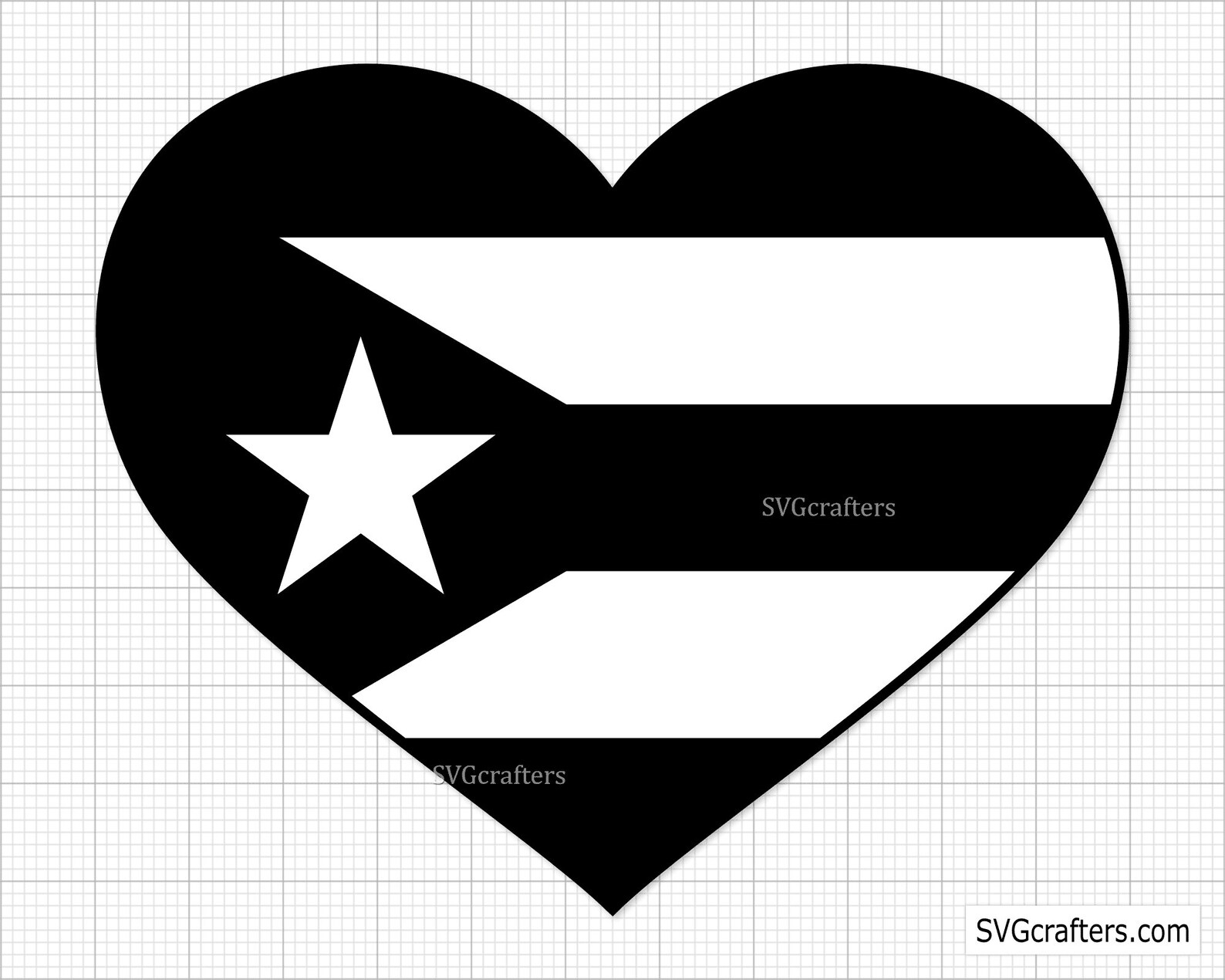 Puerto Rico Heart Flag Svg, Puerto Rican Svg, Puerto Rico Svg, Boricua ...