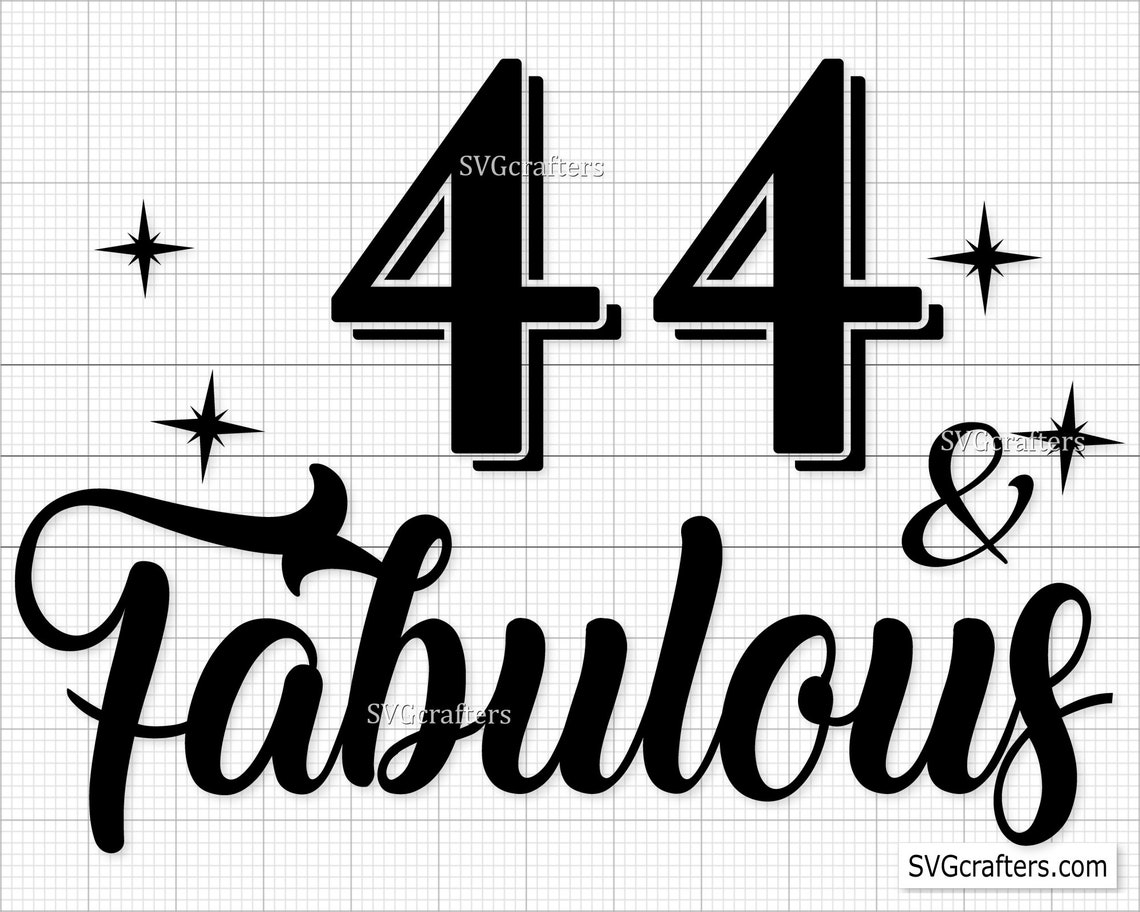 44th Birthday Svg Png 44th Svg Aged to Perfection Svg 44 - Etsy