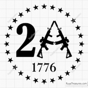 2A 2nd Amendment Svg, Second Amendment Svg, Gun Svg, Patriotic Svg ...