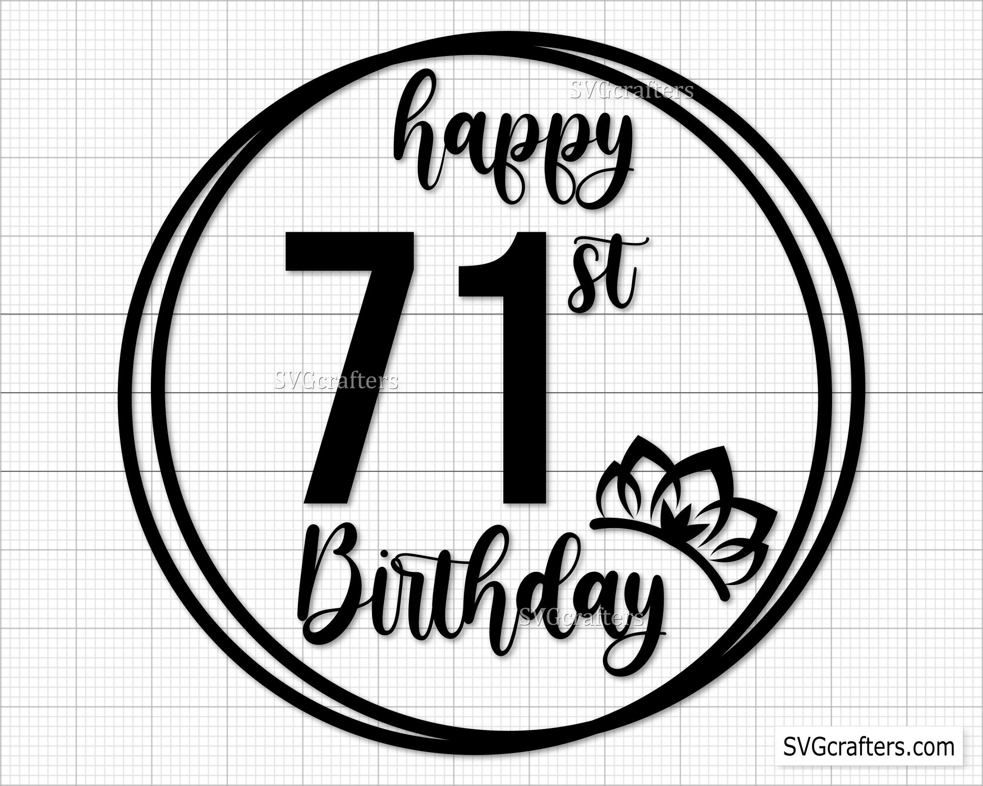 71st Birthday Svg Png 71st Svg Aged to Perfection Svg 71 | Etsy