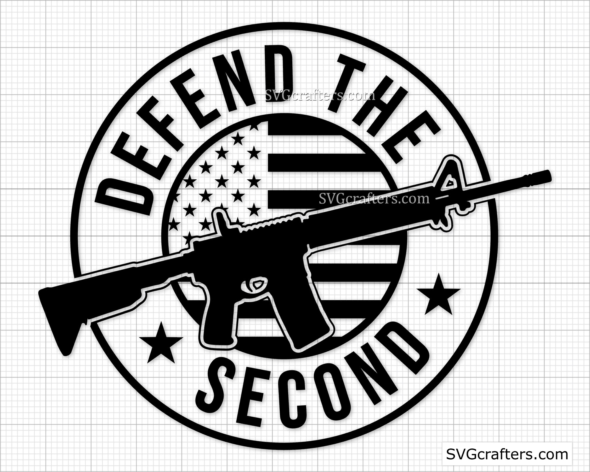 Defend the Second Svg 2nd Amendment Svg Gun Svg Patriotic - Etsy