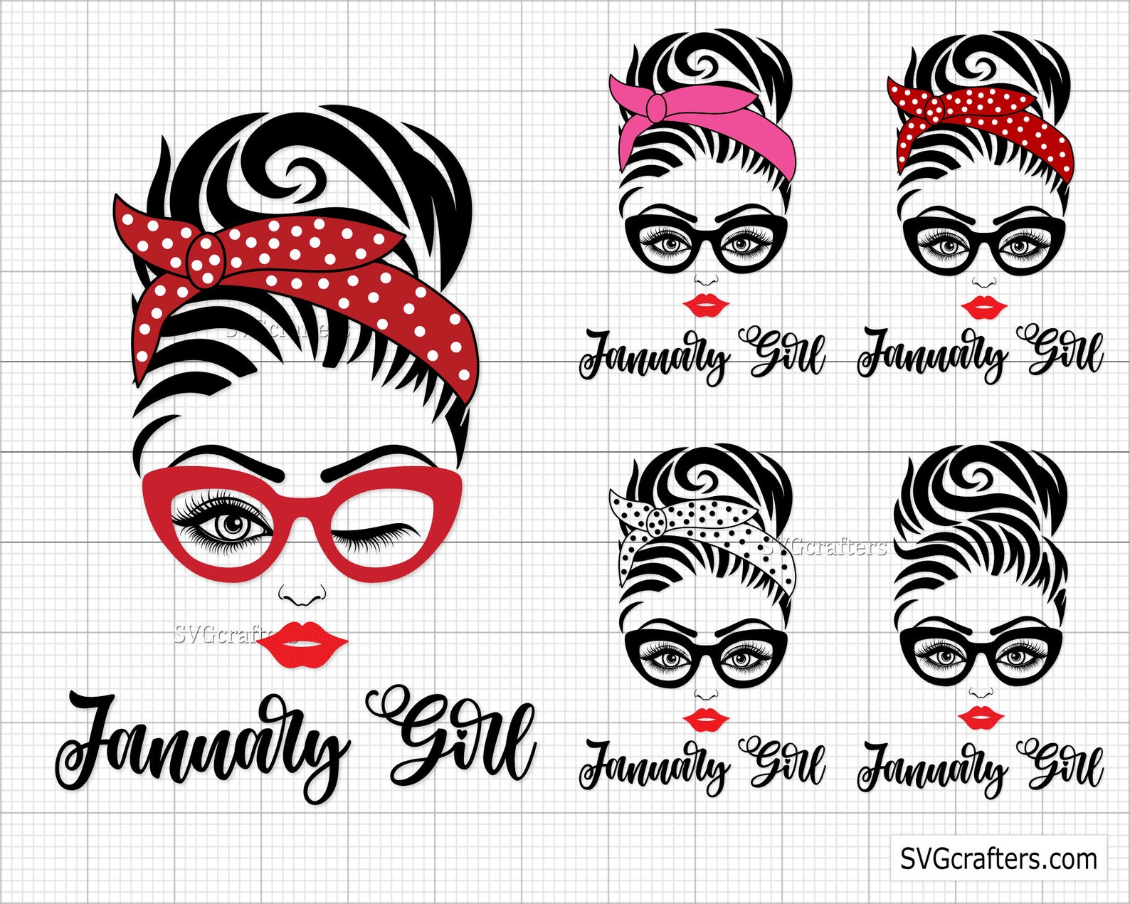 January Girl Svg January Birthday Svg January Birthday - Etsy Canada