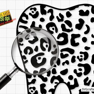 Leopard Print Tooth Svg, Dental Svg, Teeth Svg, Dentist Tooth Svg ...
