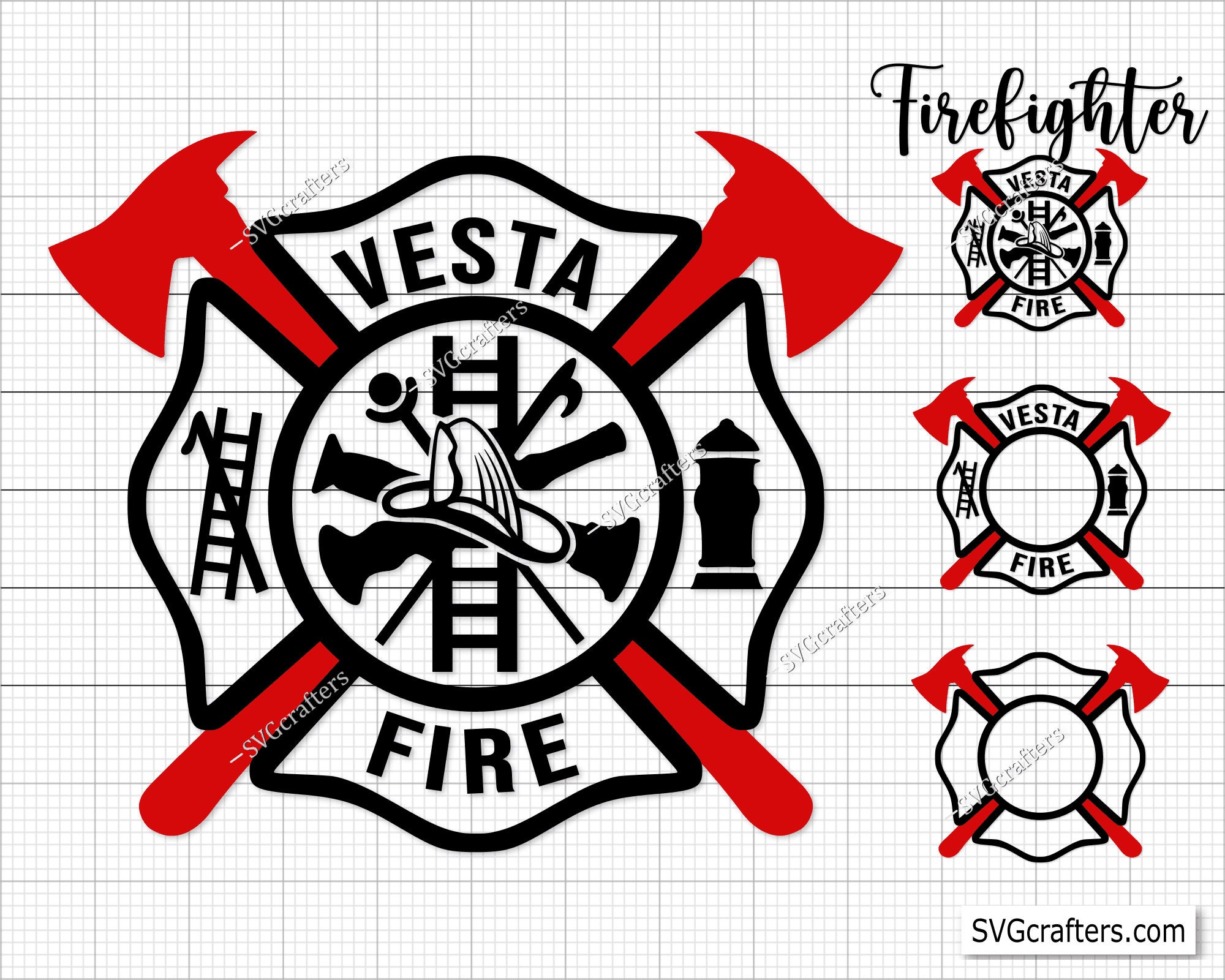 Vesta Fire Dept Svg, Firefighter Svg, Maltese Cross Svg, Fireman Svg ...