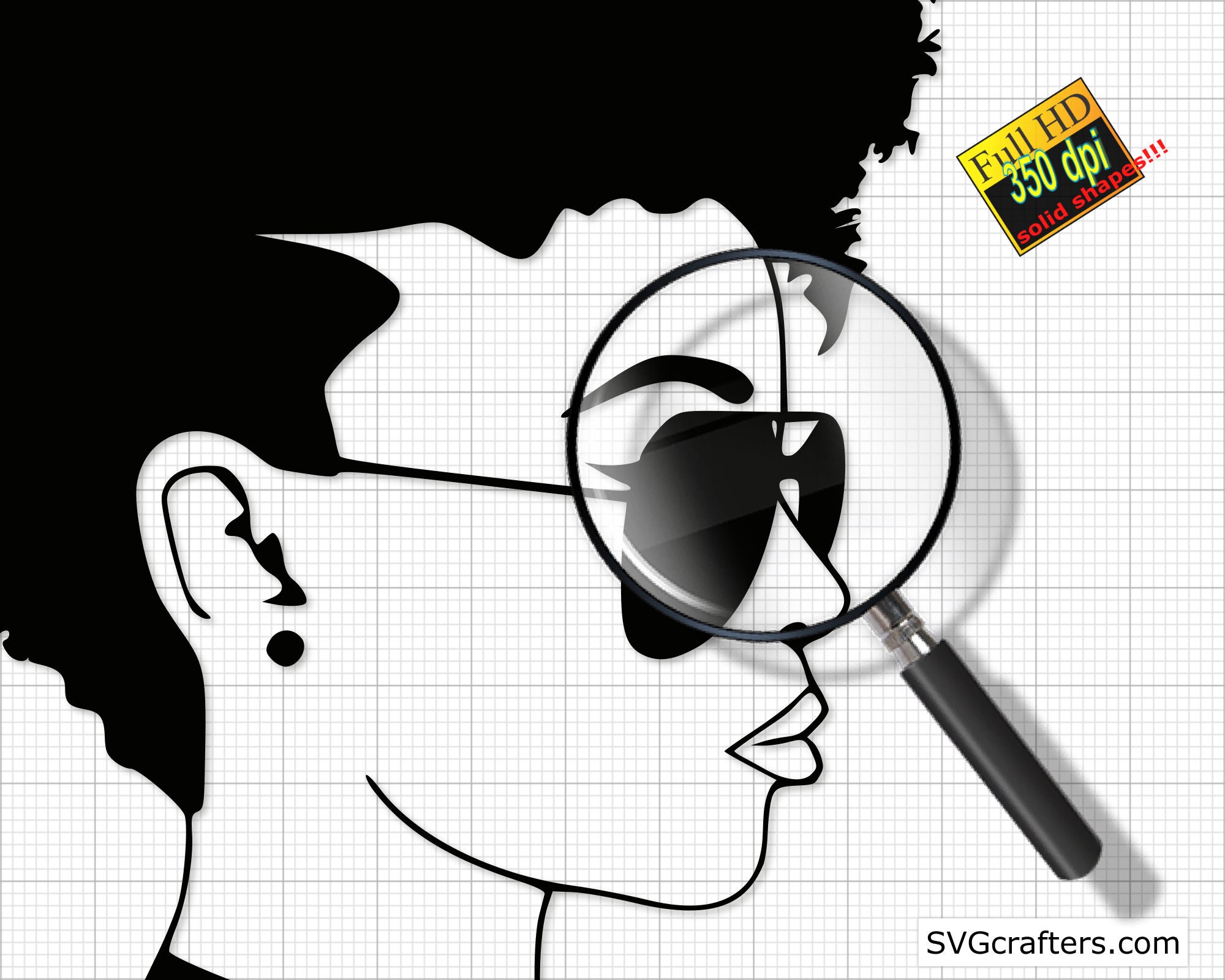 Natural Hair Svg Black Girl Magic Svg Afro Woman Svg Afro - Etsy