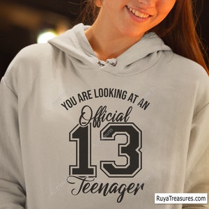 13 Official Teenager Svg, 13th Birthday Svg, Birthday Girl Svg, 13th ...