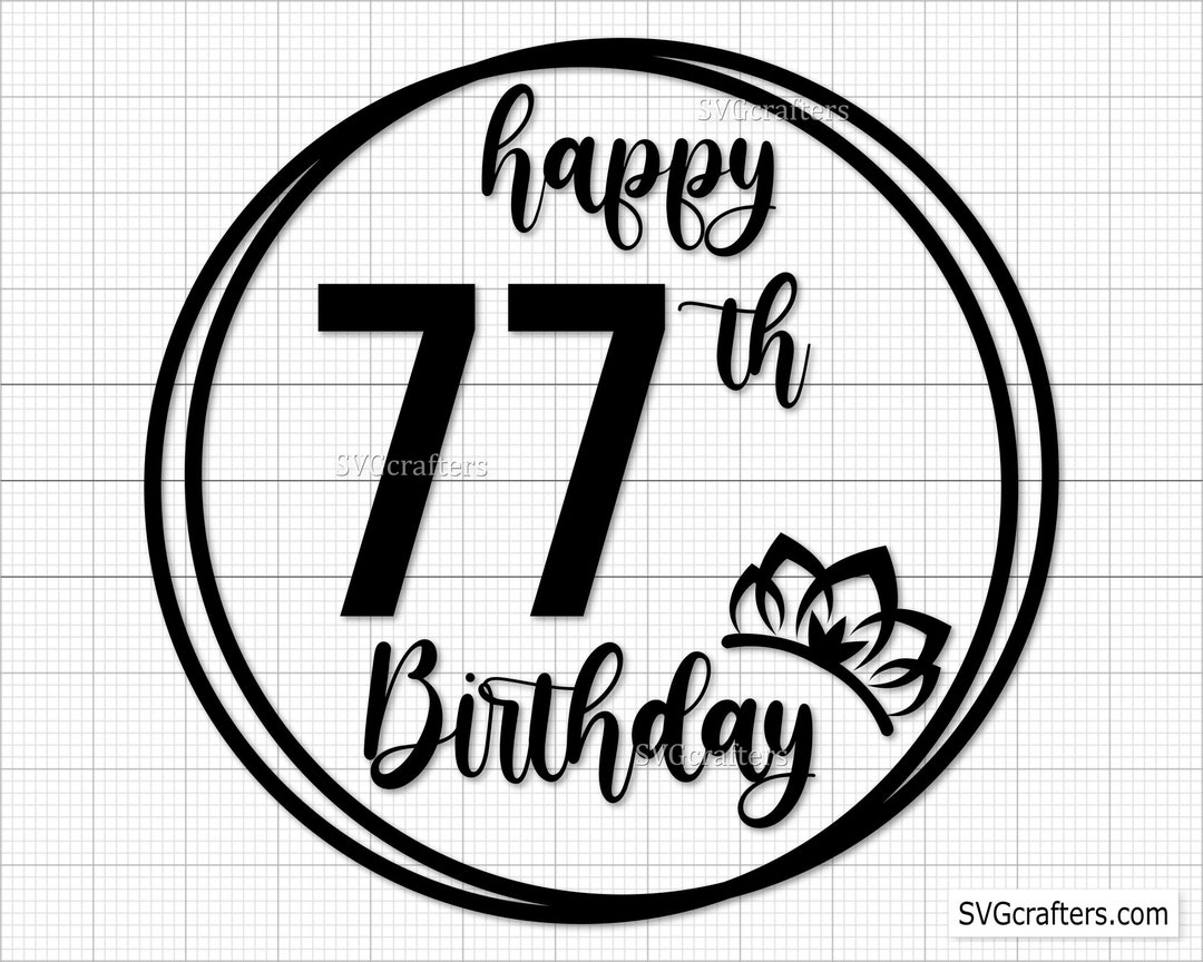 77th Birthday Svg Png, 77th Svg, Aged to Perfection Svg, 77 and ...