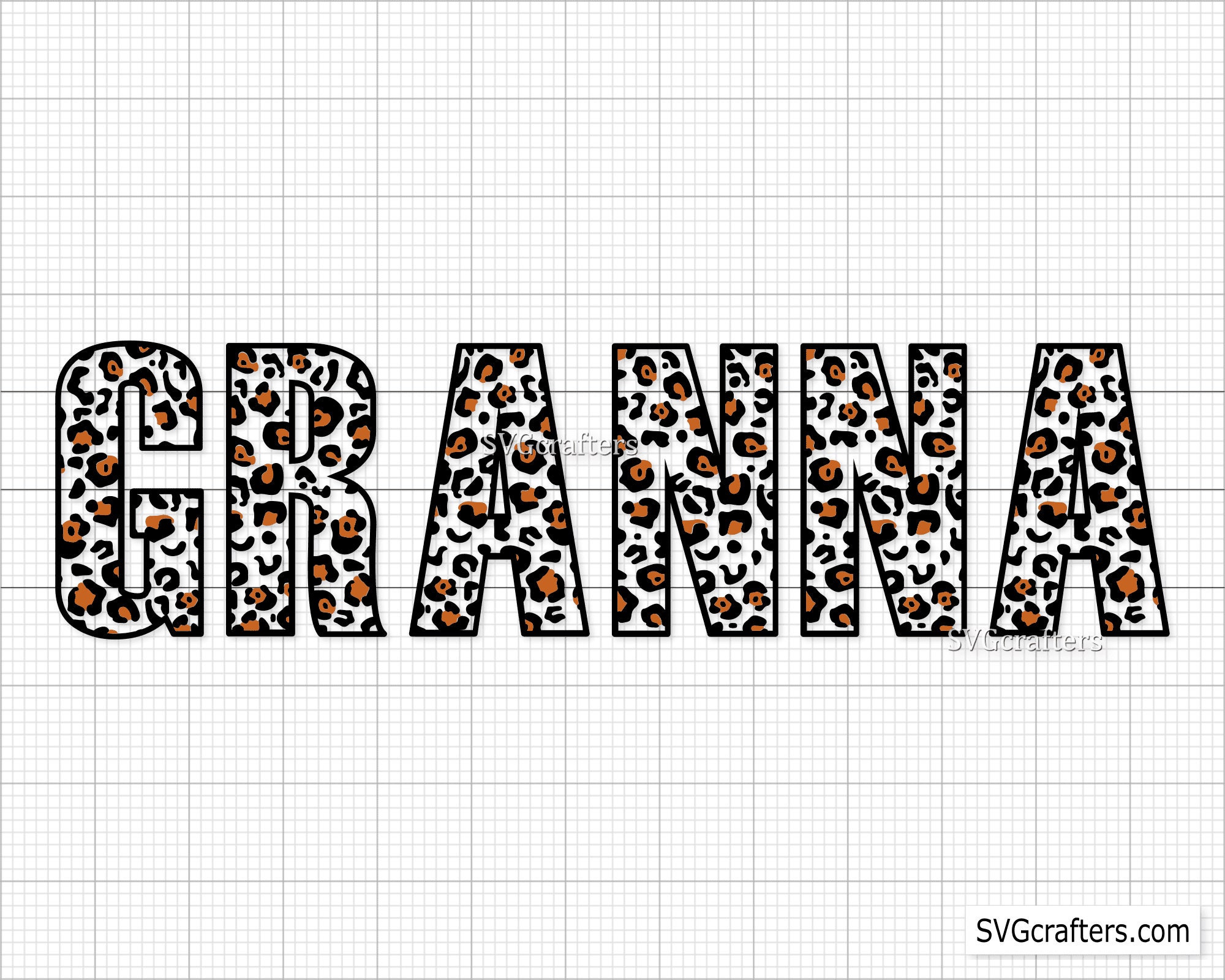 Leopard Granna Svg, Grandma Svg, Mom and Nana Svg, Mom and Grandma Svg ...