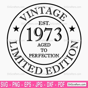 50th Birthday SVG, Official Member the Old Balls Club Est 1973, 50th ...