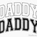 Daddy Varsity Svg Png, Daddy Varsity Curved Svg, Daddy Varsity Letters ...